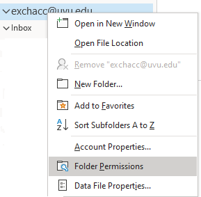 How to Share a Subfolder in Outlook